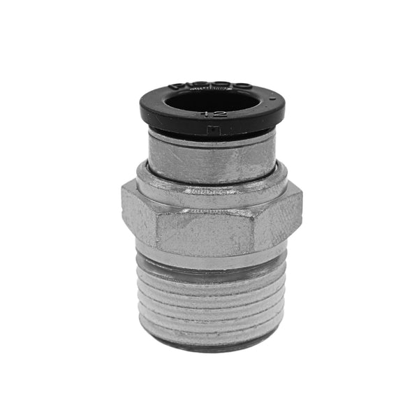 Pisco | Koganei | 1/2 in NPT x 12mm Tube Straight | PC12-N4U - TECO Technology