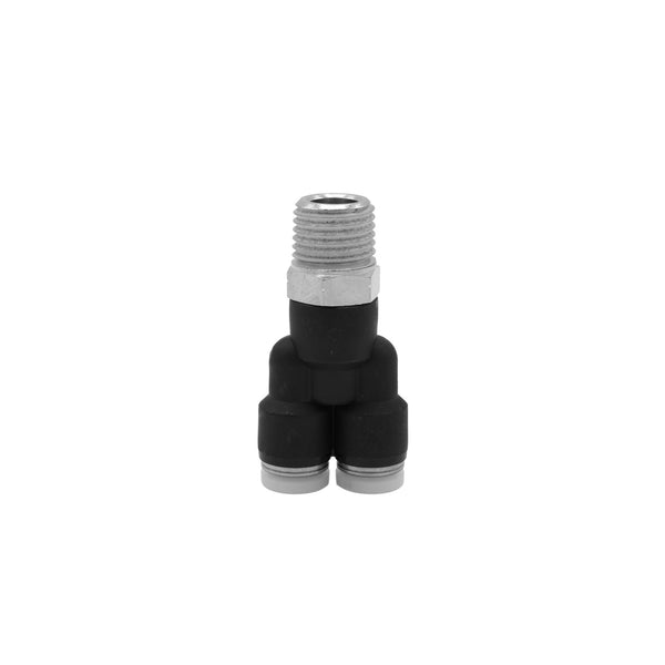Pisco | Koganei | 1/4" NPT x 1/4" Tube Branch Y | PX1/4-N2U - TECO Technology
