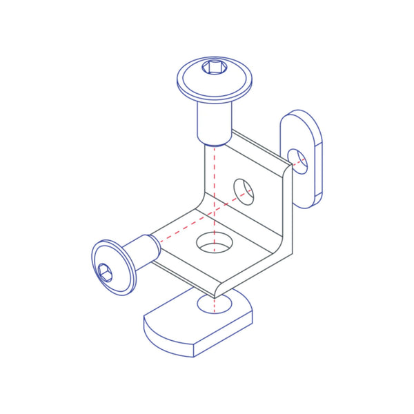 80/20 | 10 & 15 Series 2 Hole - Lite Transition Inside Corner Bracket ...