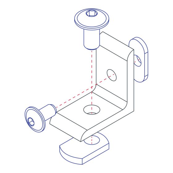 80/20 | 10 & 15 Series 2 Hole - Transition Inside Corner Bracket | 450 ...