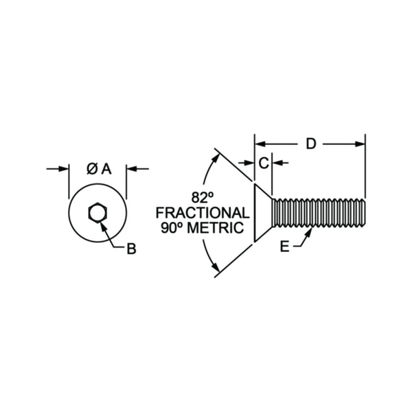 80/20 | 10 & 15 Series1/4-20 x .625 in Flat Head Socket Cap Screw (FHS ...