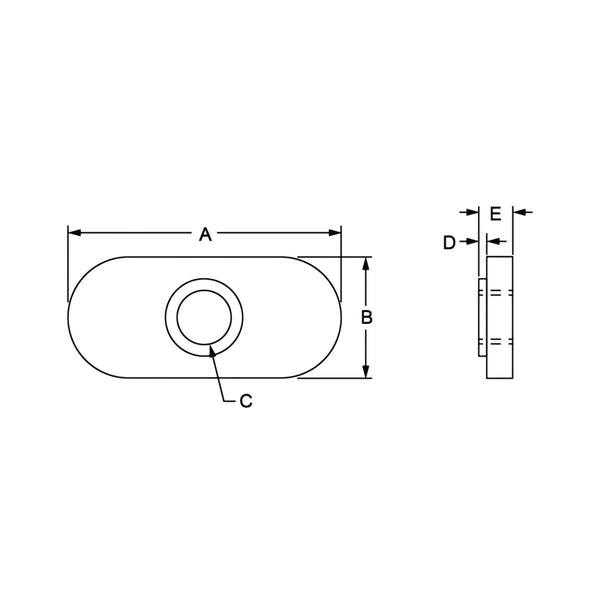 Centered Thread Economy T-Nut - Slide-In Solutions - TECO Technology