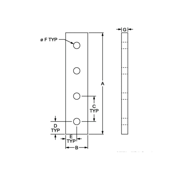 80/20 10 Series 4 Hole Joining Strip - Strong Connection - TECO Technology