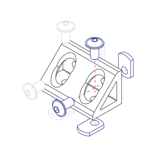 80/20 | 15 Series 4 Hole - Wide Gusseted Inside Corner Bracket | 4334 ...