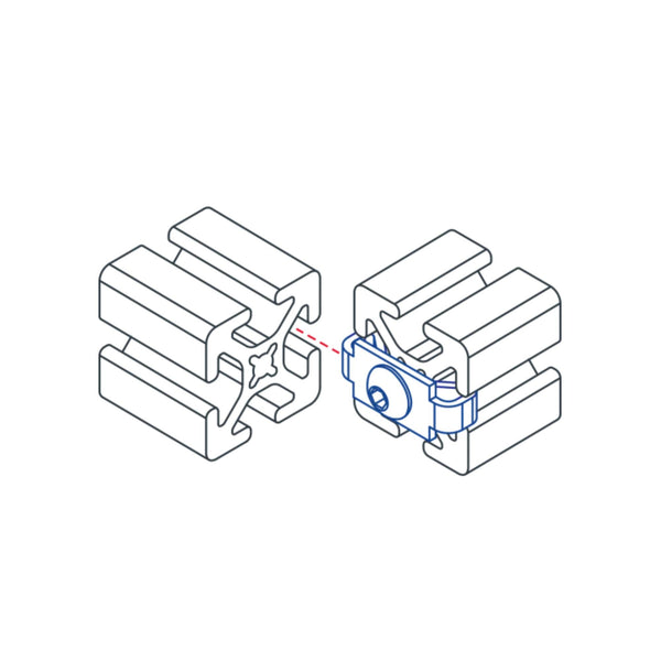 80/20 | 25 Series M6 x 1.0 End Fastener w/SS Screw | 25-3682 - TECO ...