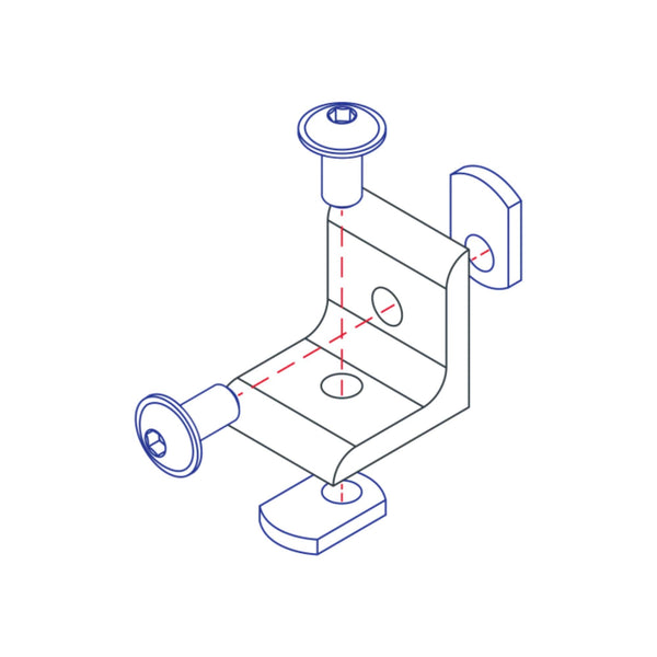 80/20 40 Series 2 Hole Inside Corner Bracket - TECO - TECO Technology