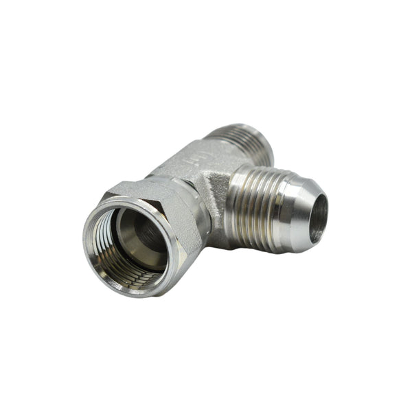 Hydraulics | 12MJ-12FJS-12MJ Tee Forg Adapter | 6602-12-12-12-FG - TECO ...