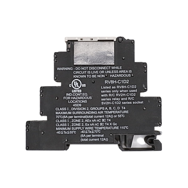 IDEC | 14mm Ry DPDT screw term 220VAC/DC | RV8H-2L-AD220-C1D2 - TECO ...