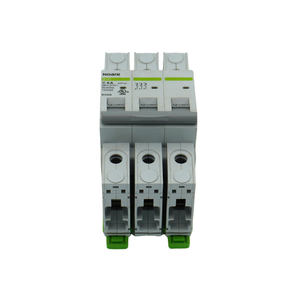 Noark | Mini Circuit Breaker, 3P, C-Curve, 6A, UL489, 480Y/277VAC, 10 ...
