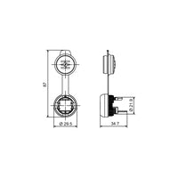 Weidmuller | Ethernet-Passive FrontCom Micro RJ45 coupling | IE-FCM-RJ ...
