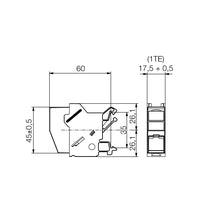Weidmuller |Mounting rail outlet, RJ45, RJ45-RJ45 coupler | 8879050000 ...