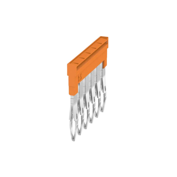 Weidmuller | ZQV 2.5N/6 Terminal Block Jumper 2.5mm 6 Pole Orange | 15 ...